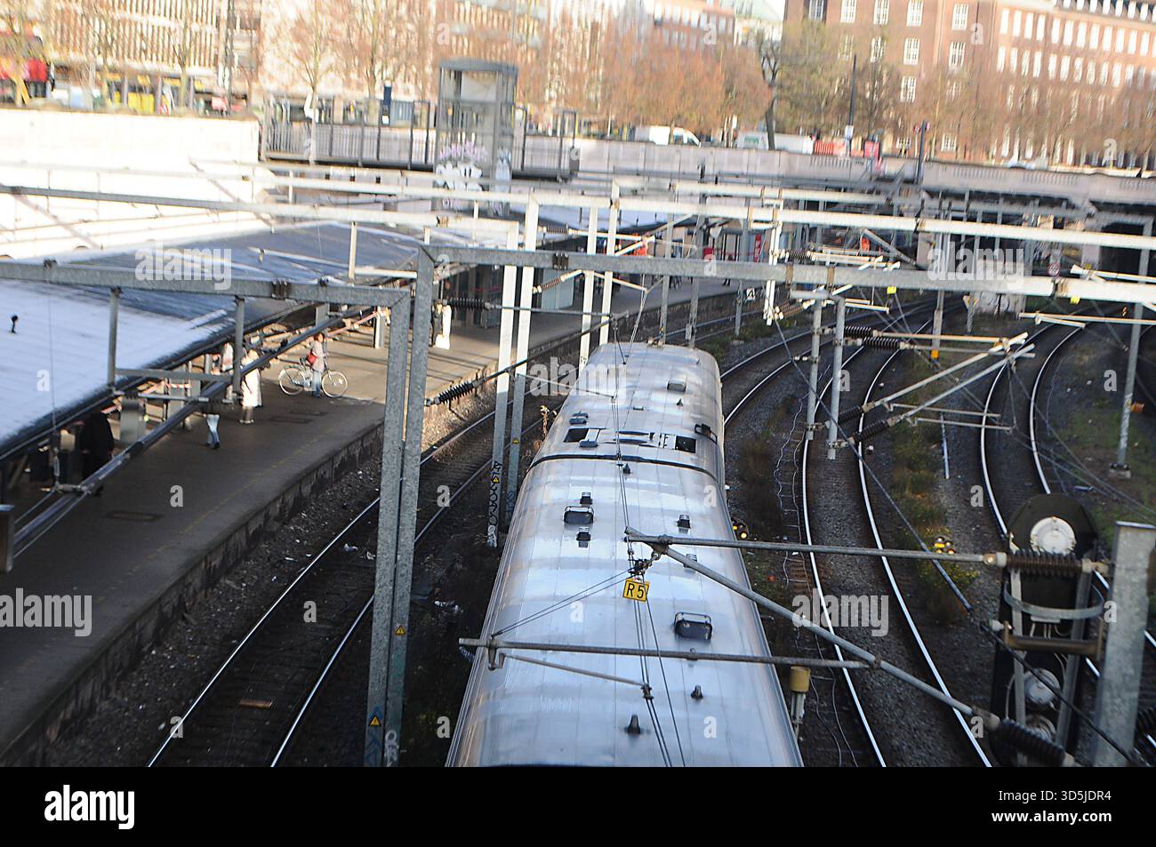 Copenhagen/Denmark/ 16 .november 2025/rail road track construction work ...