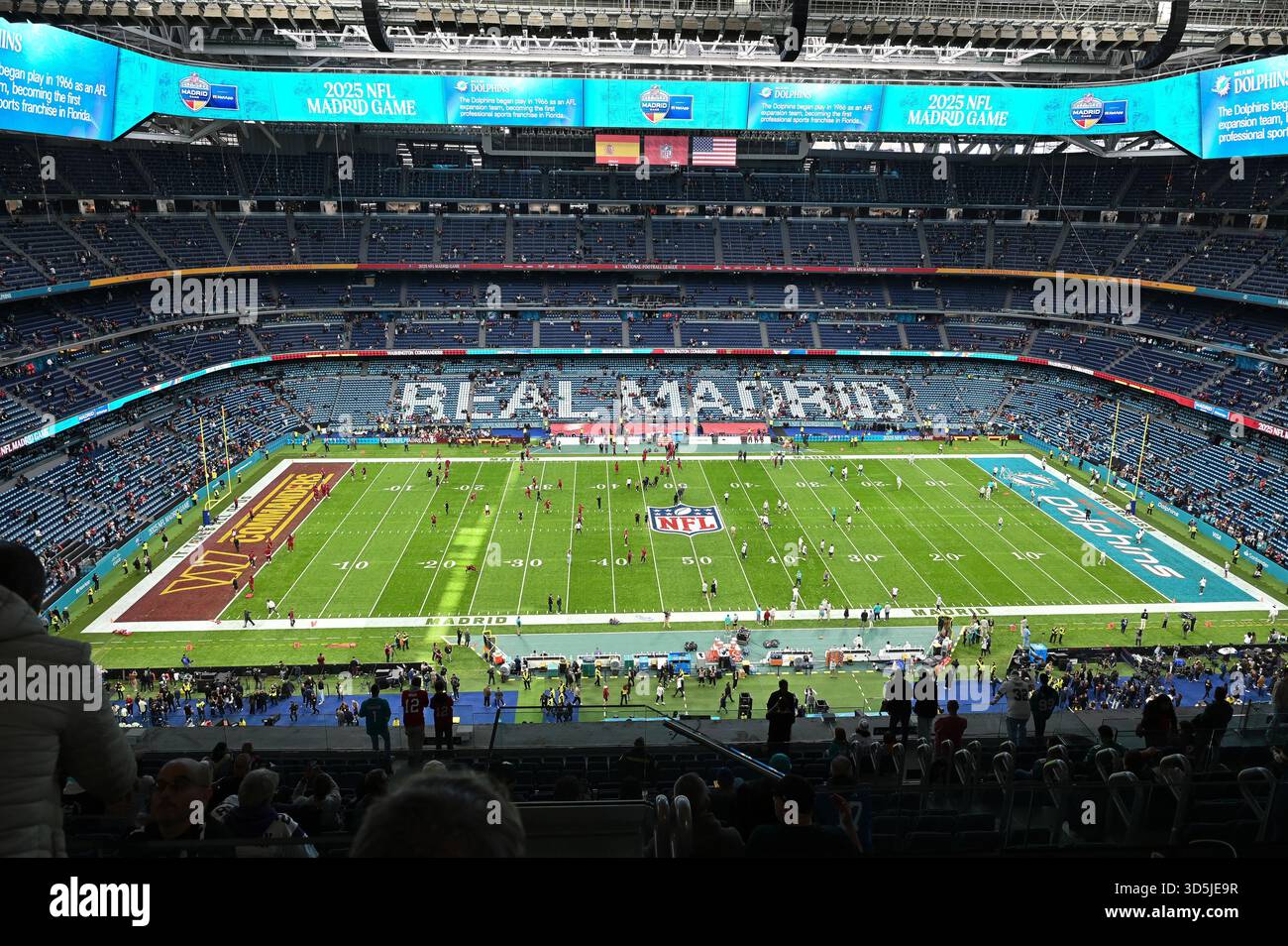 View of the Santiago Bernabéu Stadium during the NFL 2025 Madrid Game ...