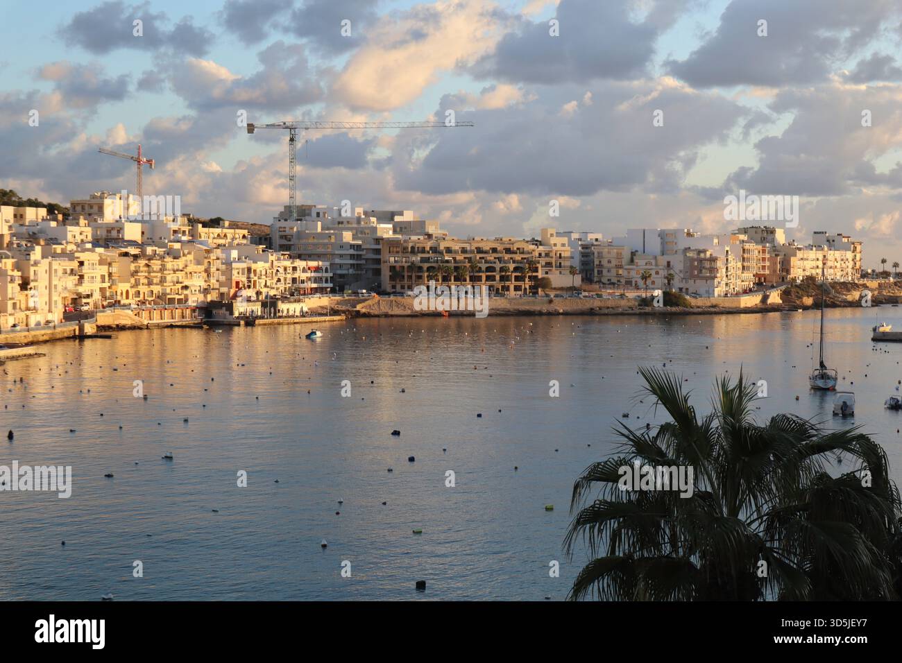 November 16, 2025. Malta Marsaskala Bay in November summer in winter ...