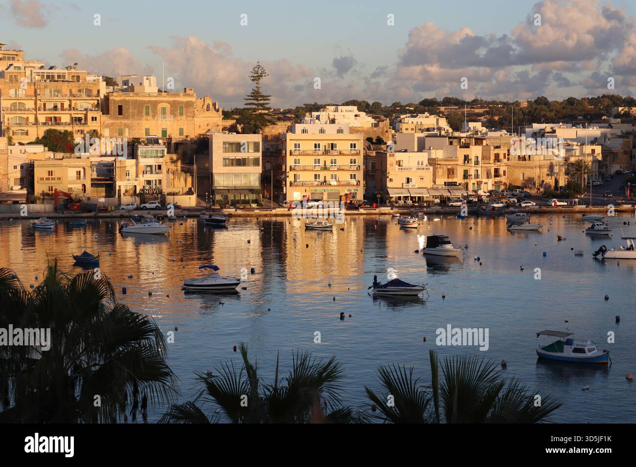 November 16, 2025. Malta Marsaskala Bay in November summer in winter ...