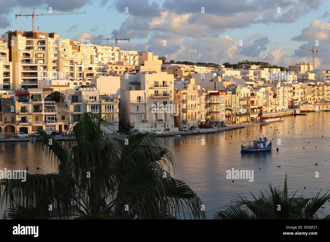 November 16, 2025. Malta Marsaskala Bay in November summer in winter ...