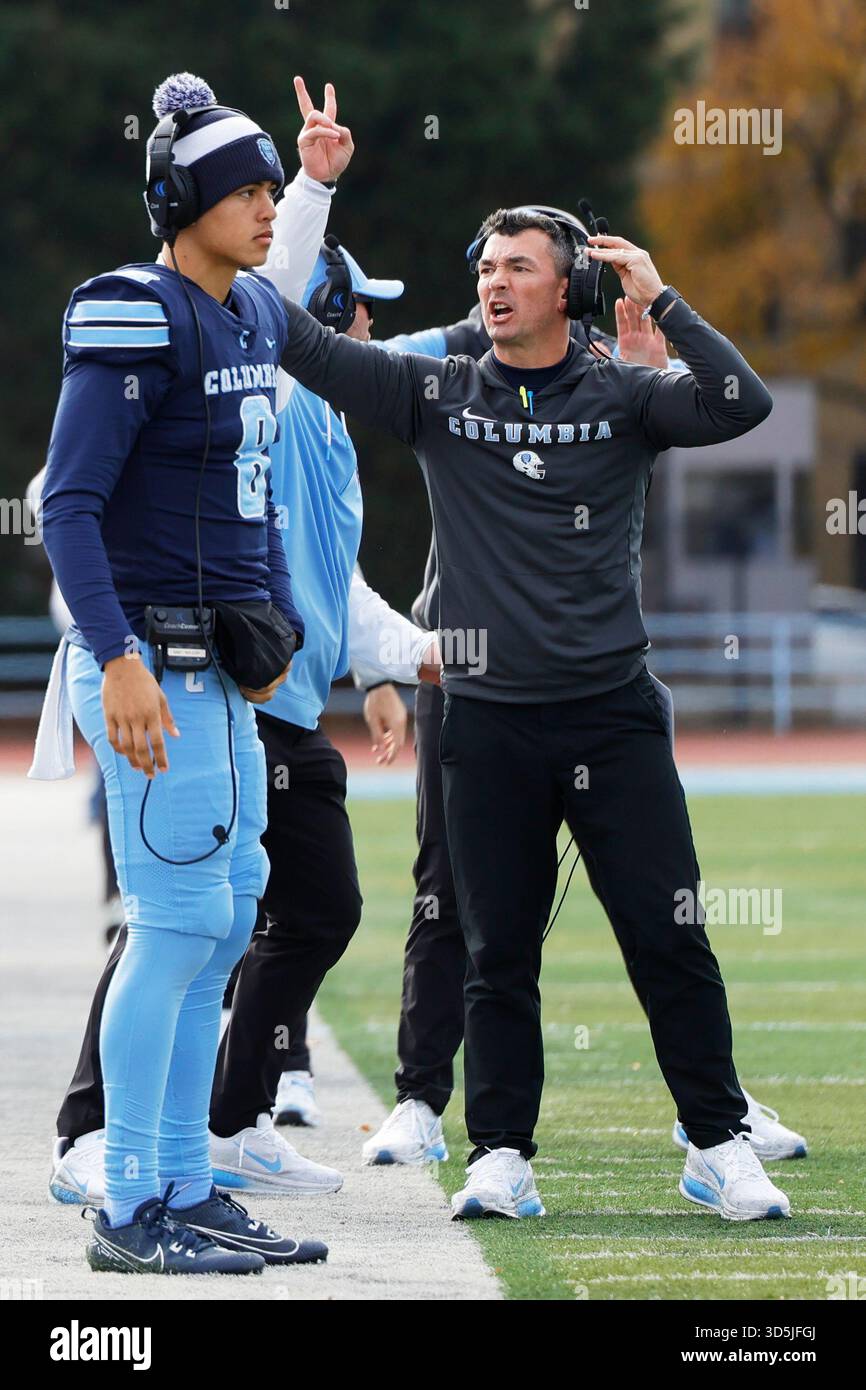 Columbia head coach John Poppe reacts after a play during an NCAA ...