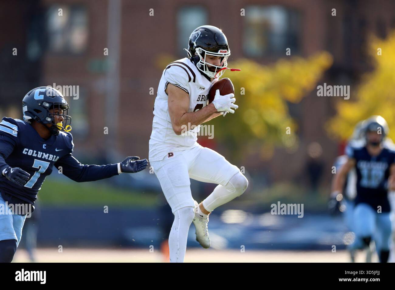 Brown wide receiver Trevor Foley (84) makes a catch during an NCAA ...