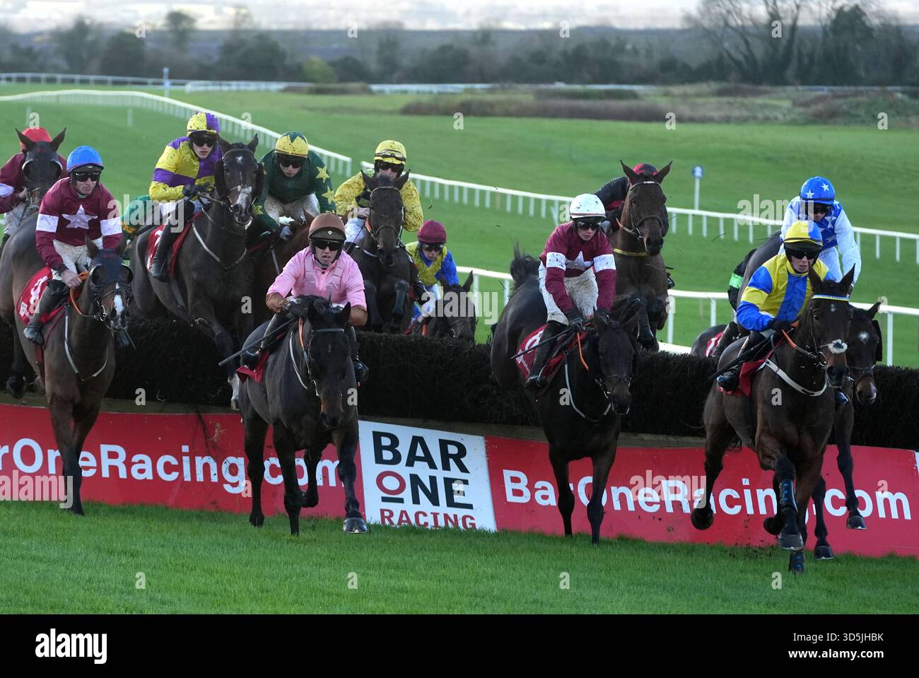 Answer To Kayf ridden by John Shinnick (right) on their way to winning ...