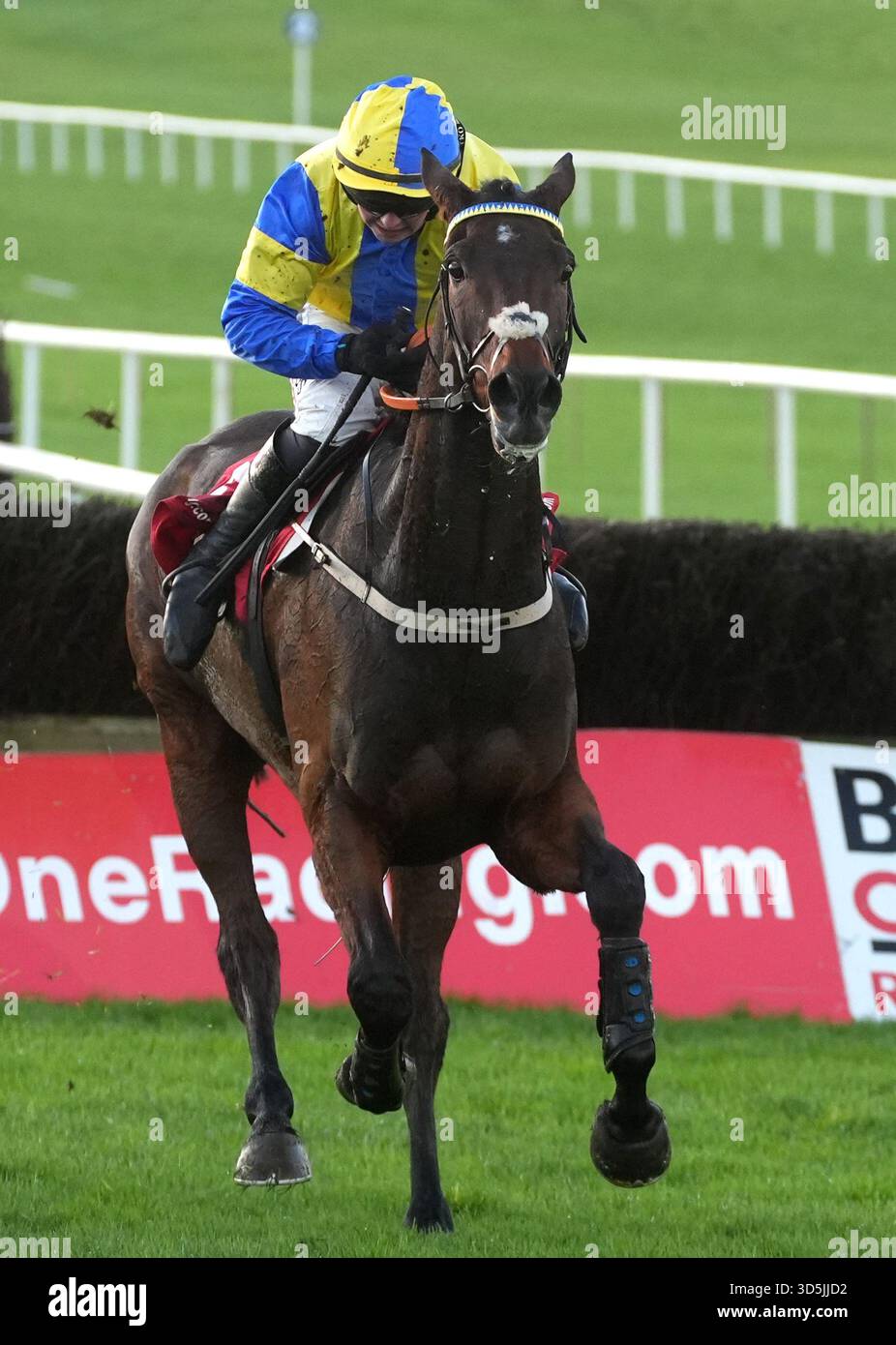 Answer To Kayf ridden by John Shinnick on their way to winning the Bar ...