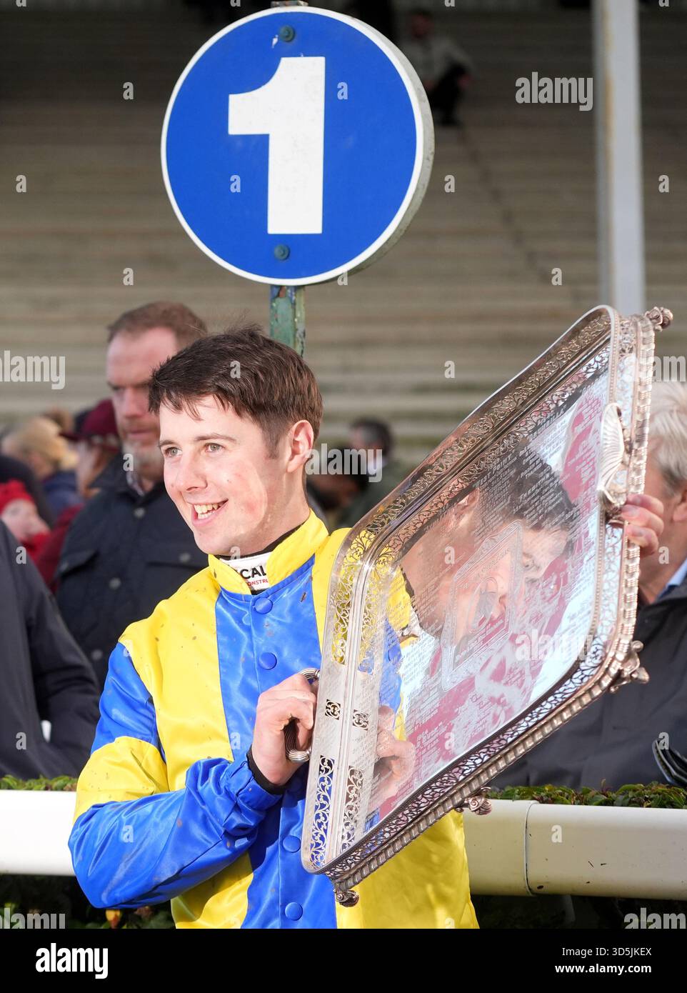 John Shinnick with the trophy after winning the Bar One Racing Troytown ...