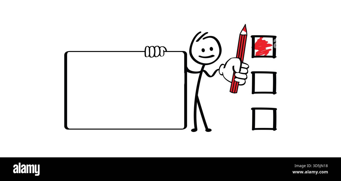 Election polling booth man Cut Out Stock Images & Pictures - Alamy