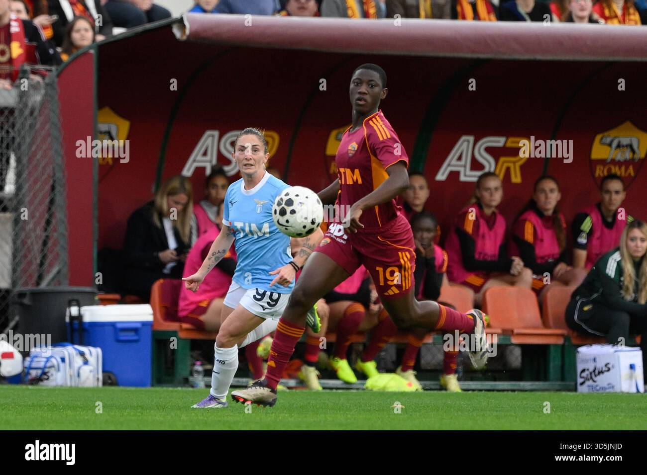 AS Roma's Shukurat Oladipo during the Italian Football Championship ...