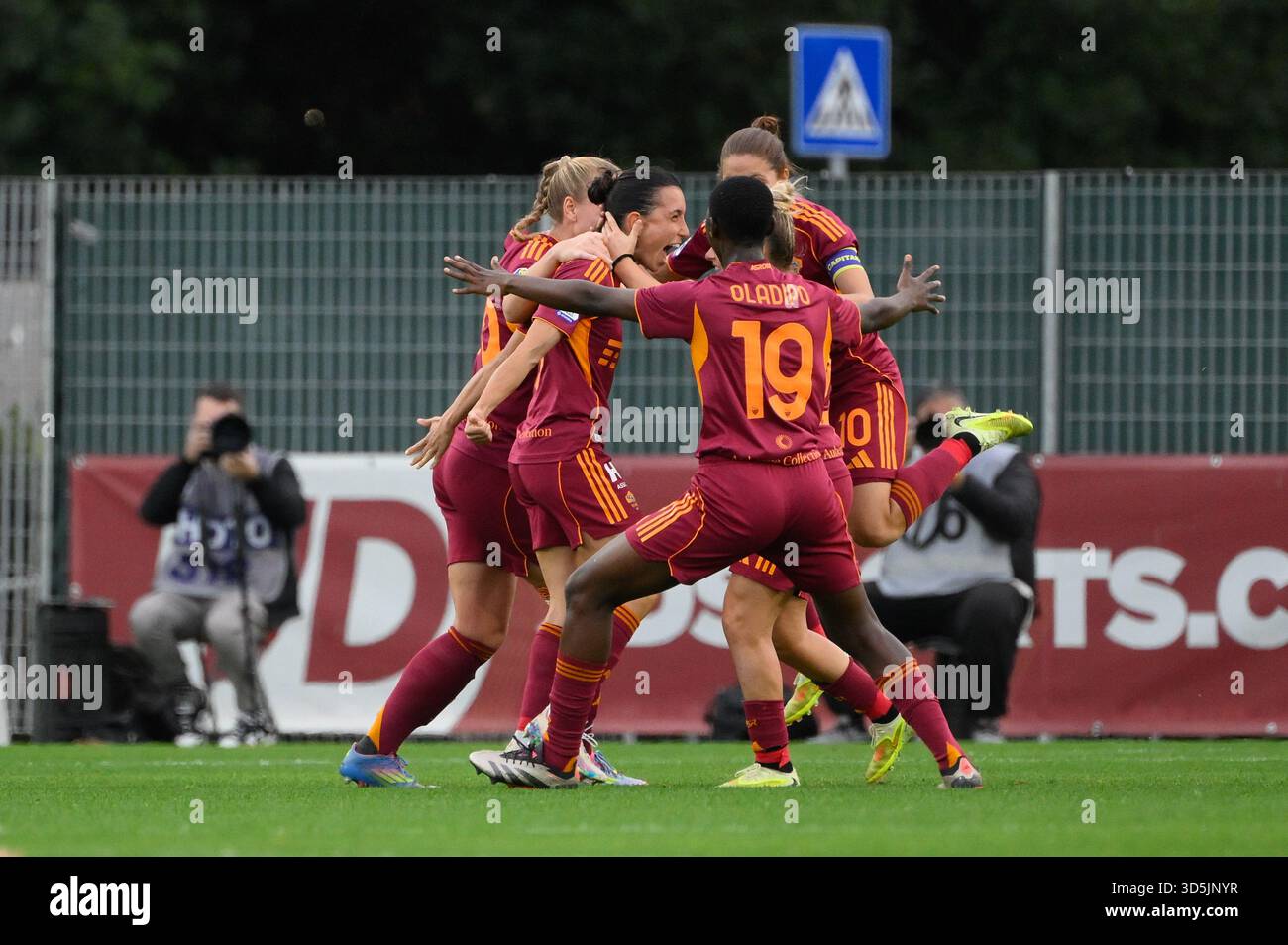 AS Roma's Lucia Di Guglielmo celebrates after scoring the goal 1-0 ...
