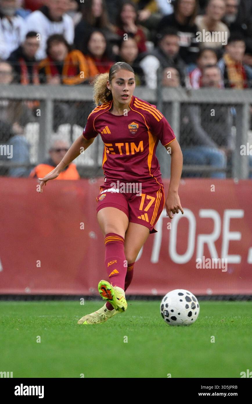 AS Roma's Alayah Sophia Pilgrim during the Italian Football ...