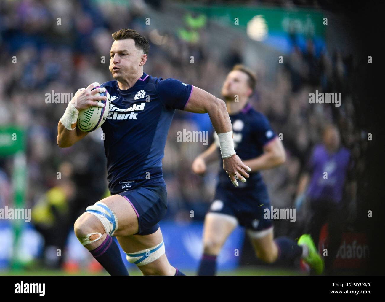 Edinburgh, Scotland, 16th November 2025. Jack Dempsey of Scotland ...