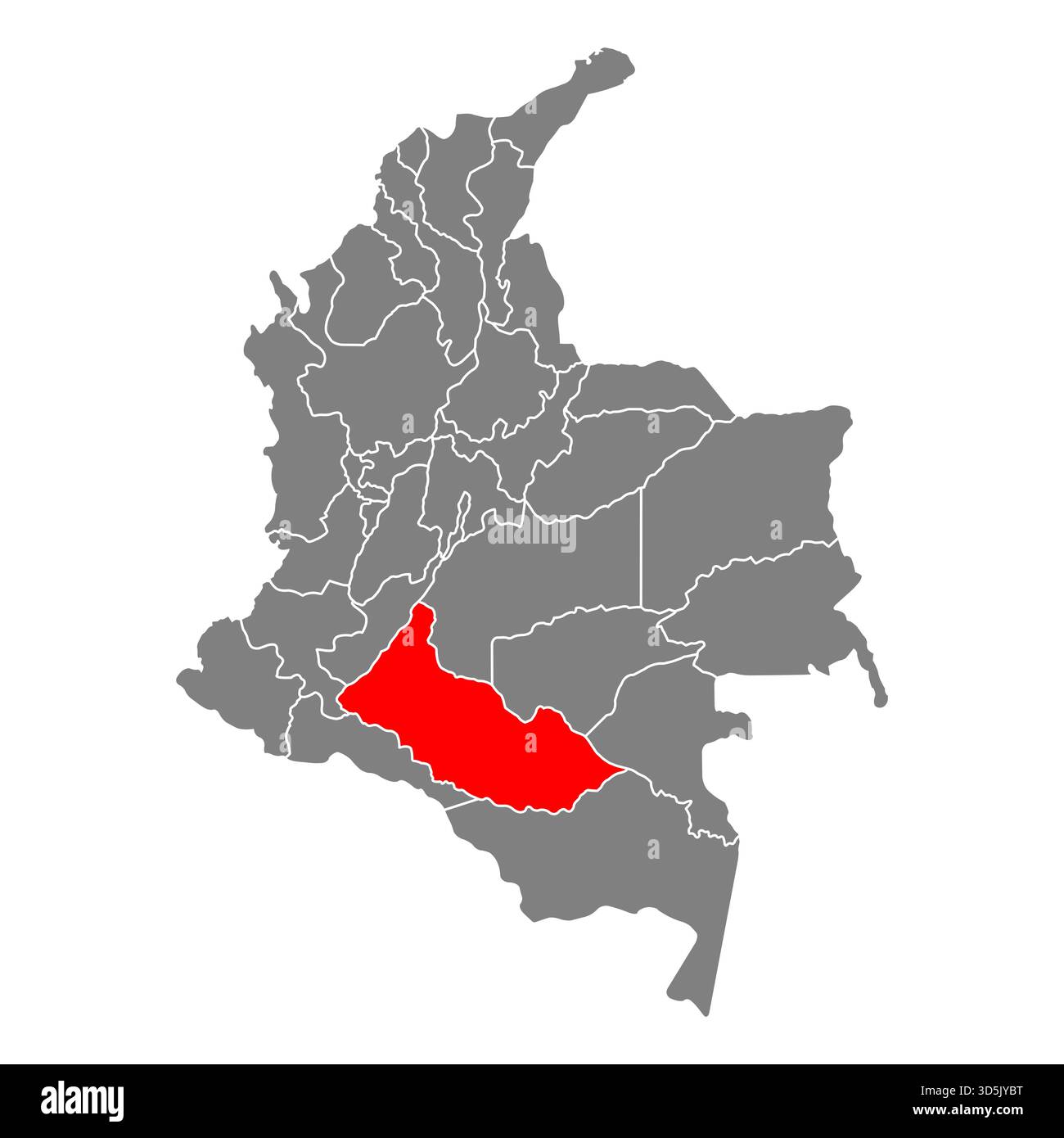 Vector map of caqueta hi-res stock photography and images - Alamy
