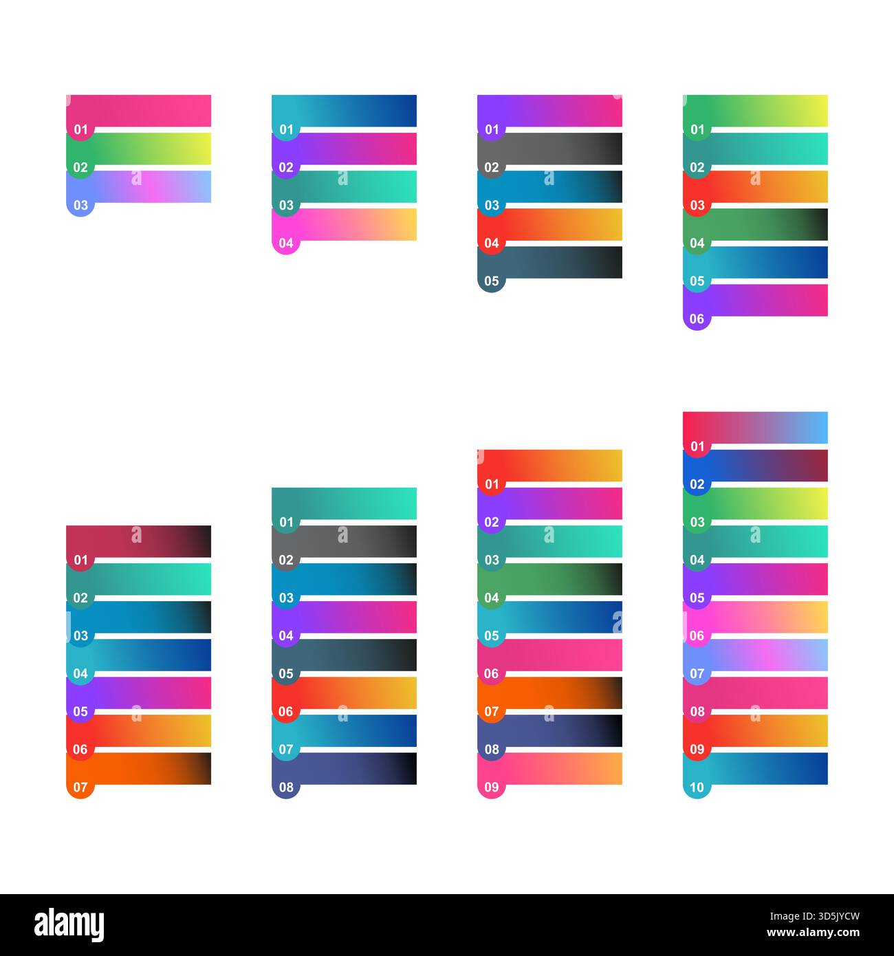 Set of infographic vertical diagram, business information design, chart ...