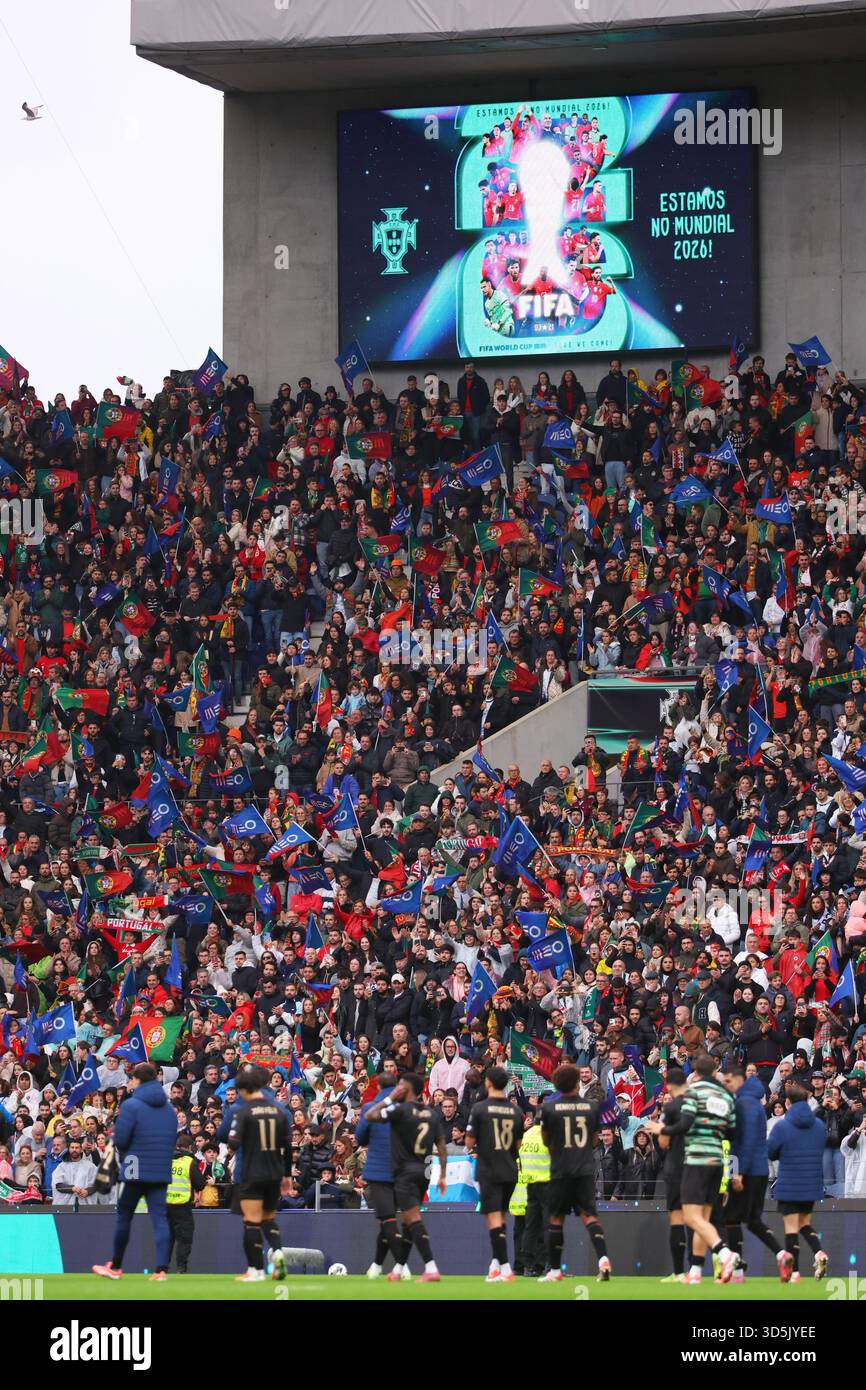 Portugal players applaud the supporters at the end of a World Cup 2026 ...