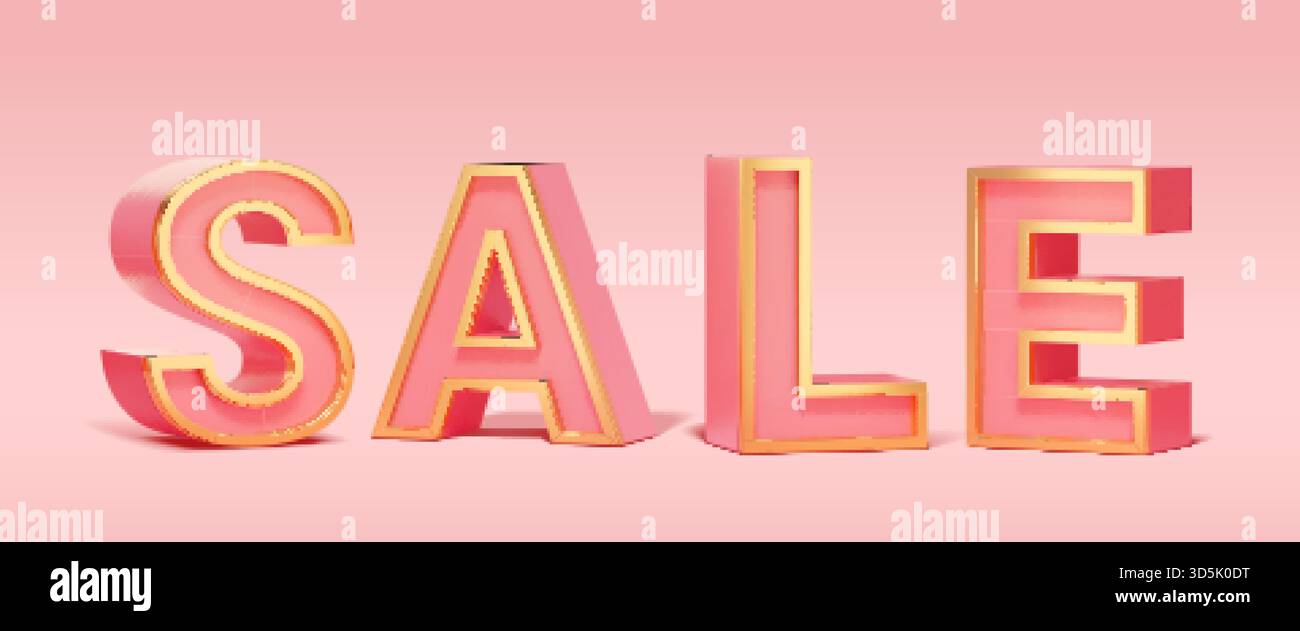3d pink bold sale Stock Vector Images - Alamy