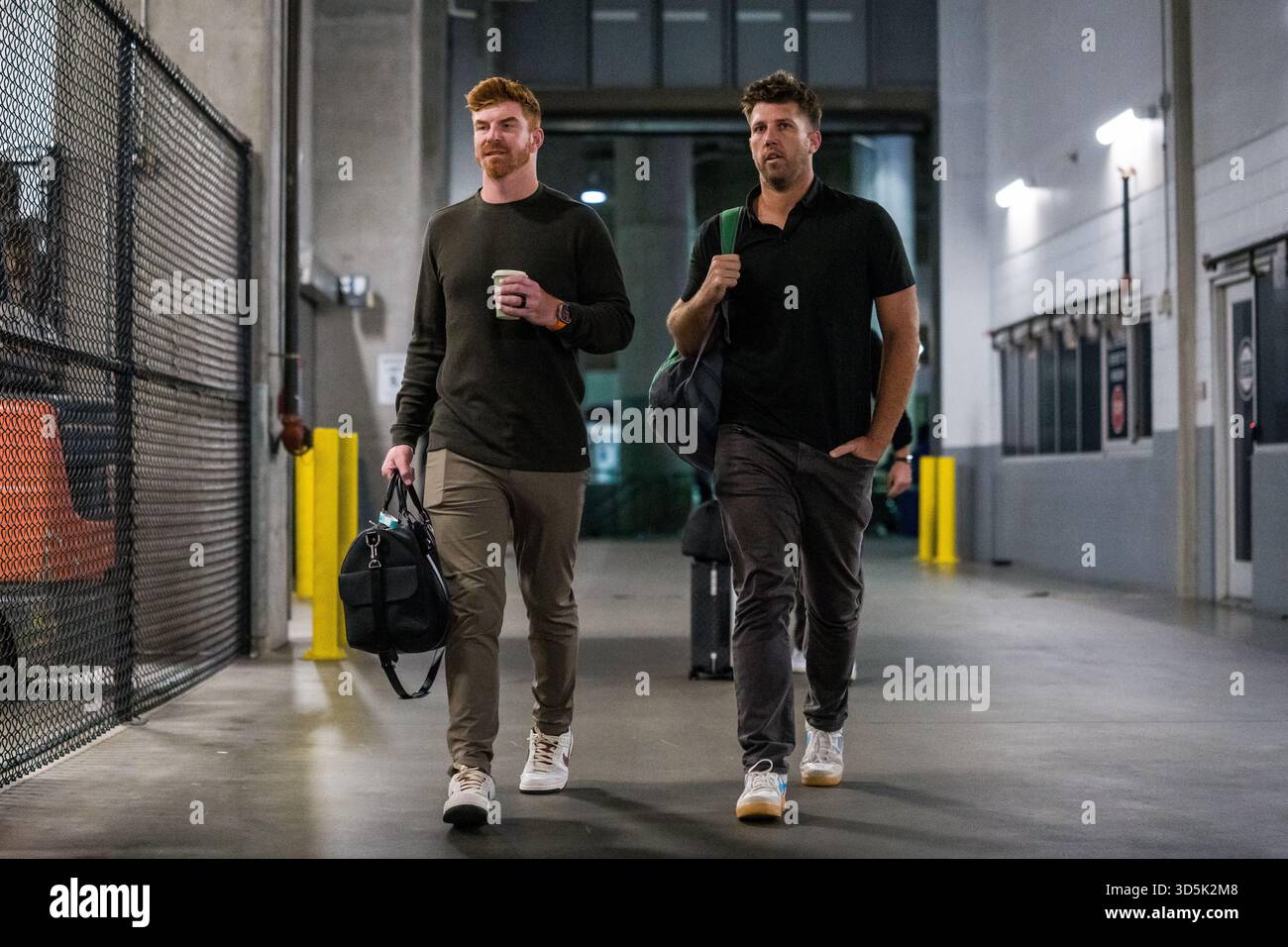 Carolina Panthers quarterback Andy Dalton (14) and Carolina Panthers ...