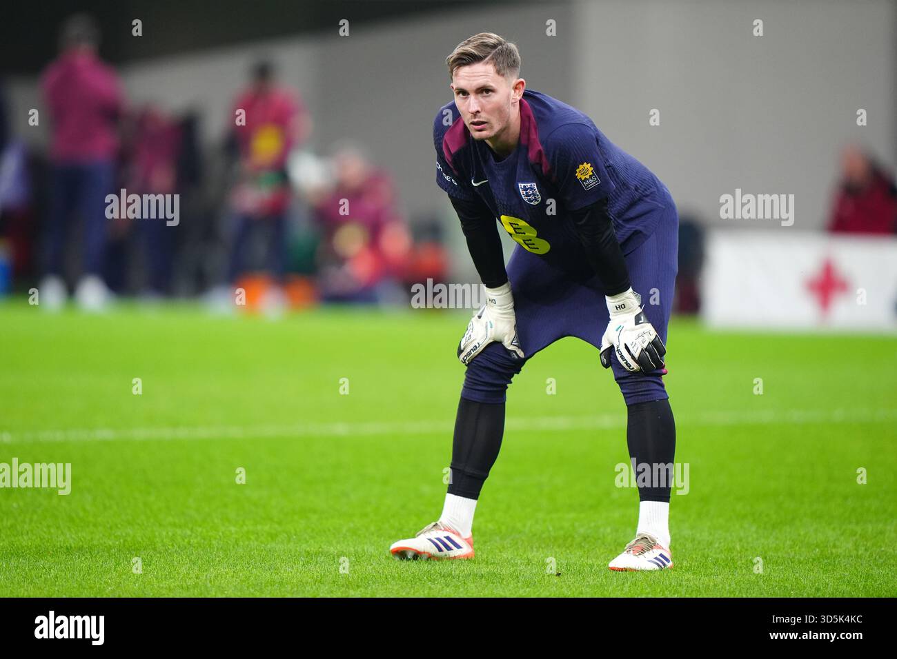 England goalkeeper Dean Henderson before the FIFA World Cup European ...