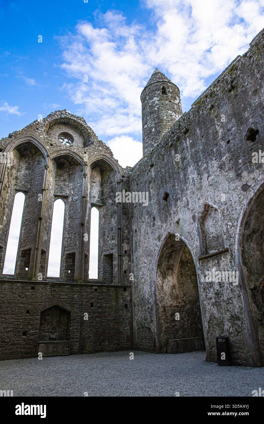 Inside the Castle the Rock of Cashel or Cashel of the Kings and St ...