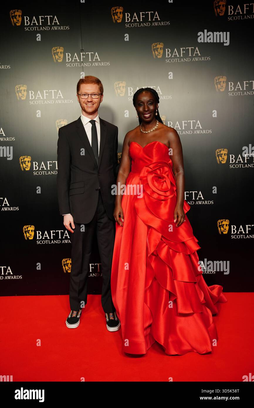 Scottish Greens MSP Ross Greer and Eunice Olumide attend the British ...