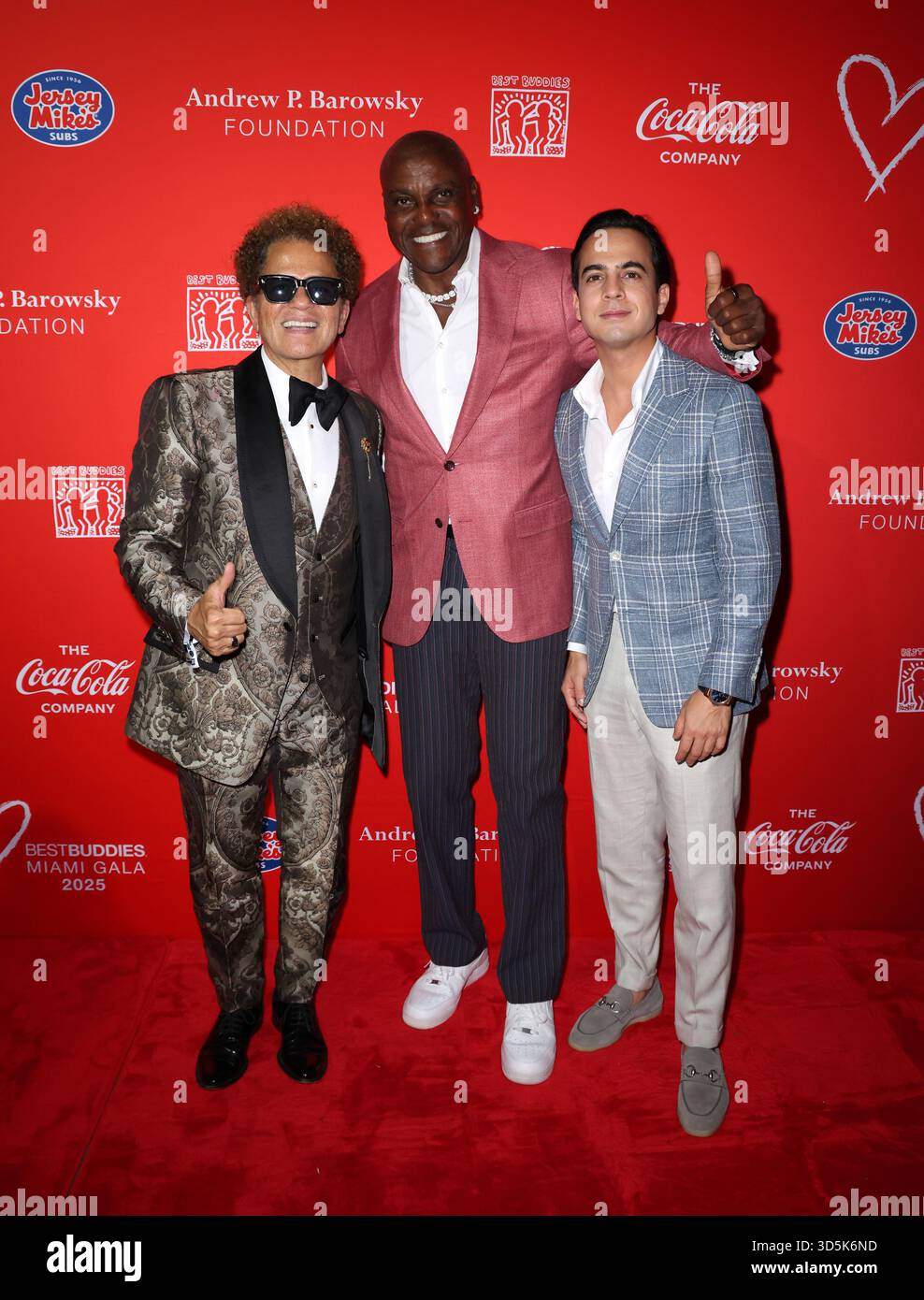 MIAMI, FL - NOV 15: (L) Romero Britto, Carl Lewis are seen during the ...