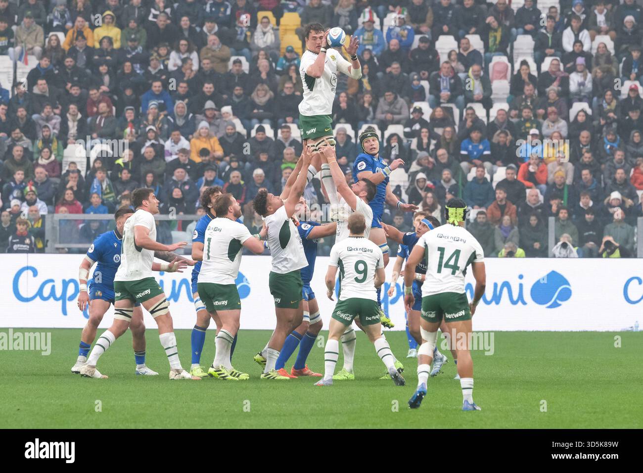 Franco Mostert of South Africa seen in action during the Quilter ...
