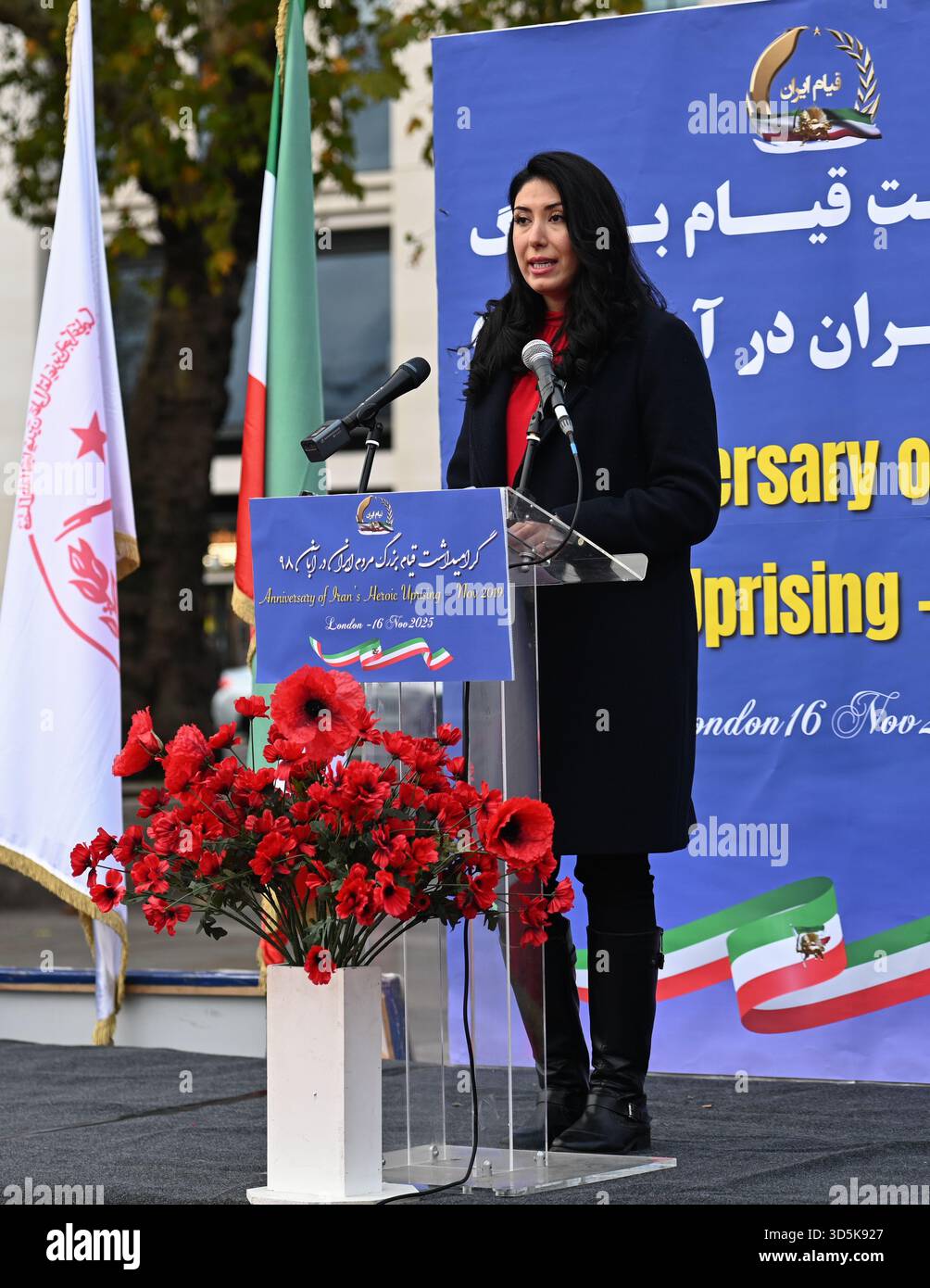 London, England, 16th November 2025: Speaker Naghmeh Panahi at the ...