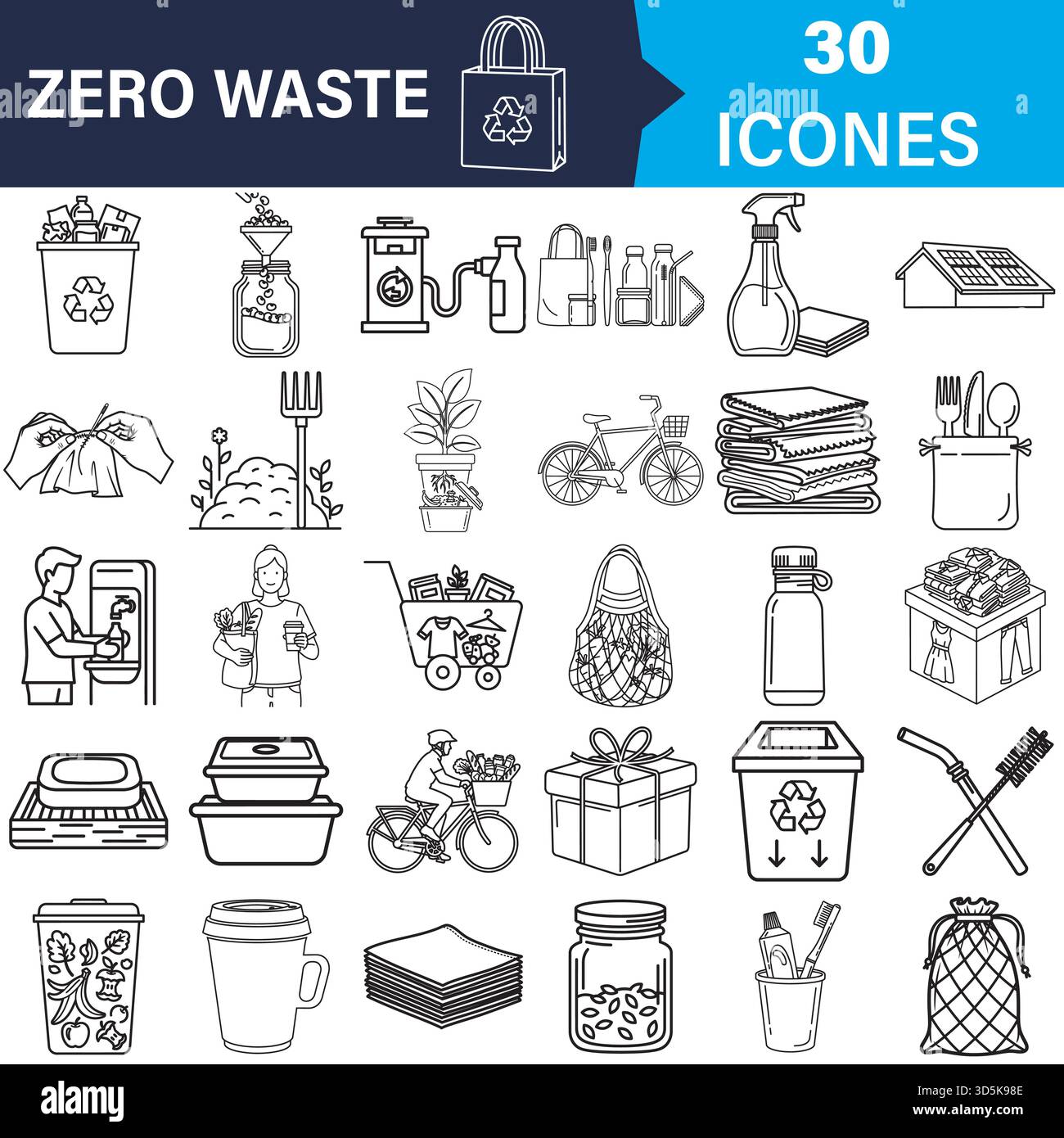 Bulk recycling Stock Vector Images - Alamy