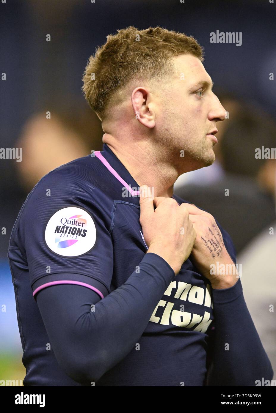Edinburgh, Scotland, 16th November 2025. A dejected Finn Russell of ...
