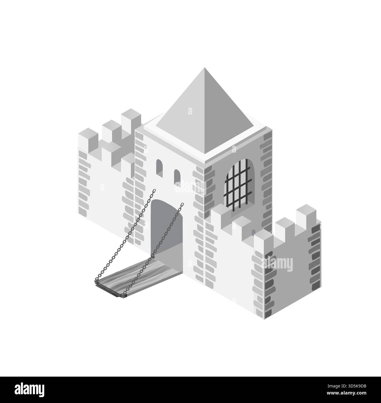 Old defense tower historic Stock Vector Images - Alamy