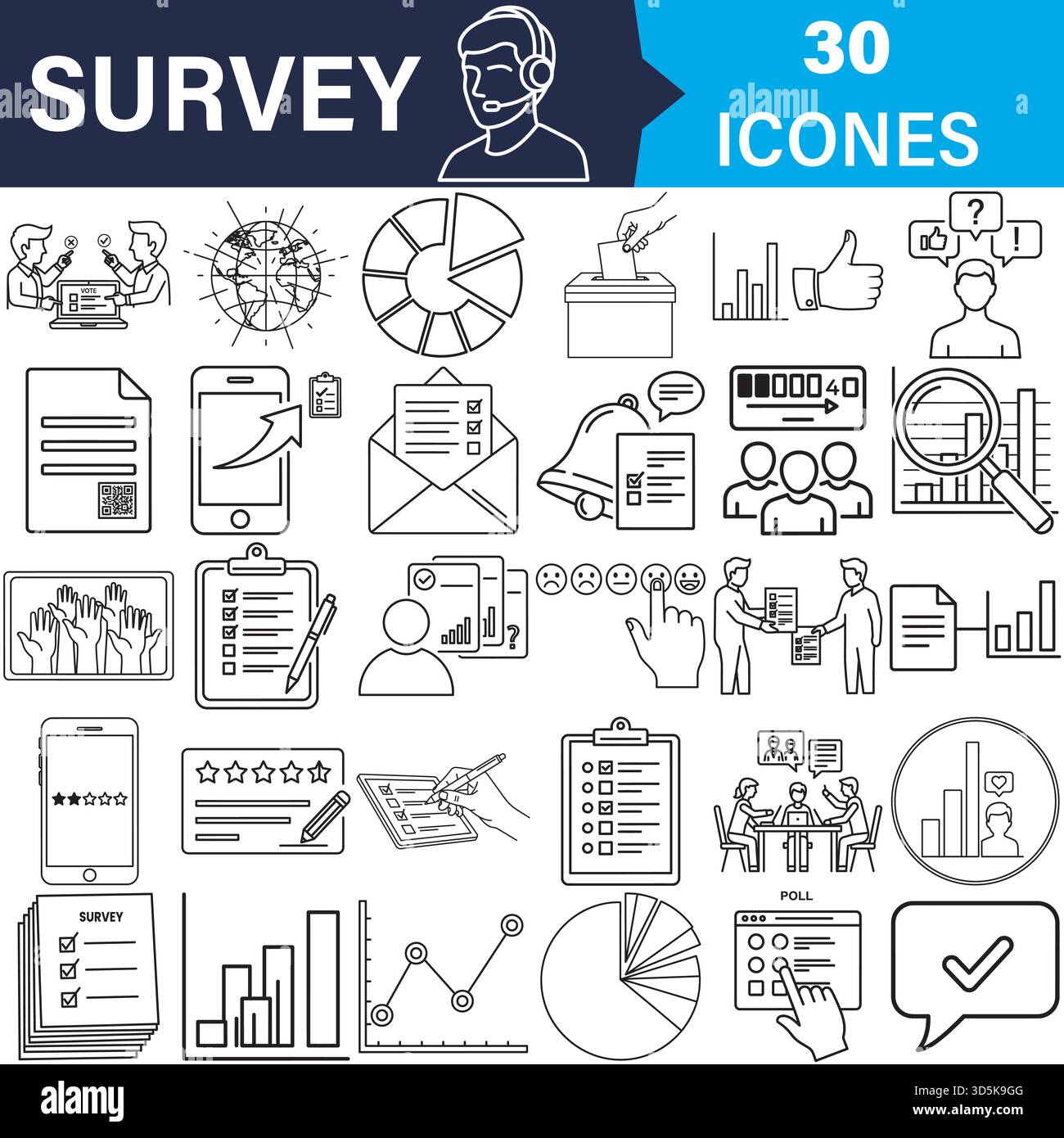 Customer feedback evaluation thumbs Stock Vector Images - Alamy