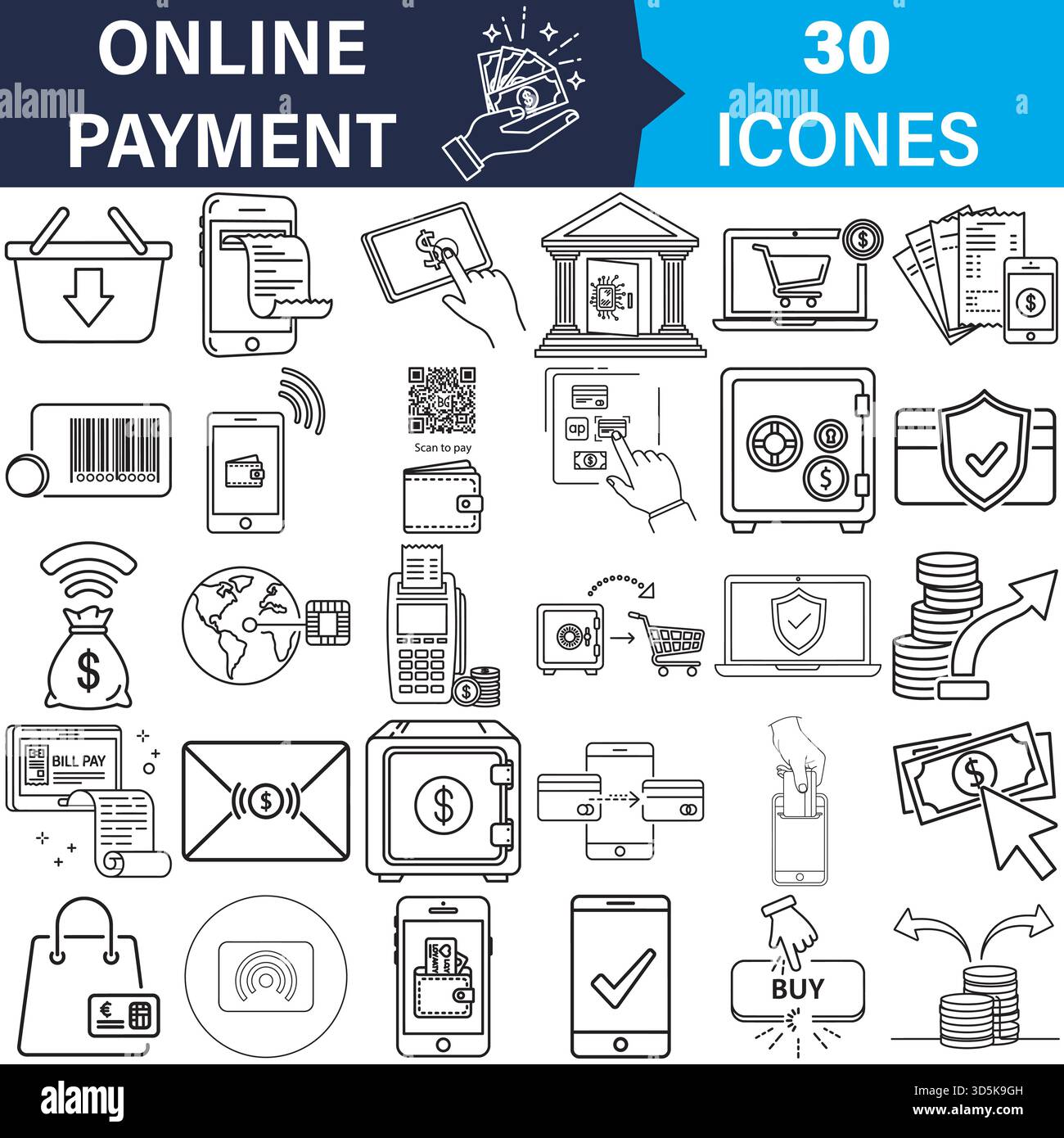 Qr banking hi-res stock photography and images - Alamy