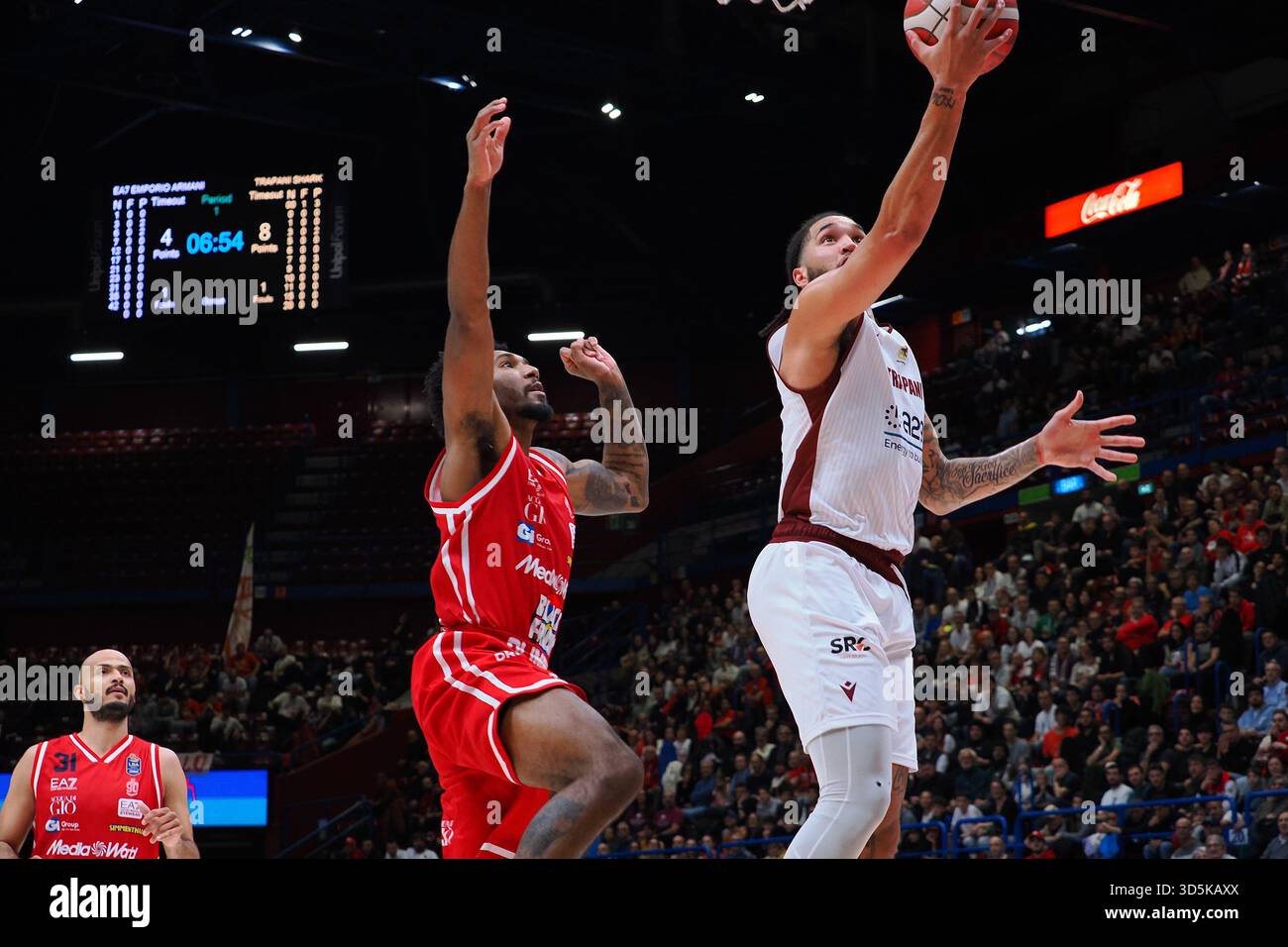 Timothy Allen (Trapani Shark) during EA7 Emporio Armani Milano vs ...