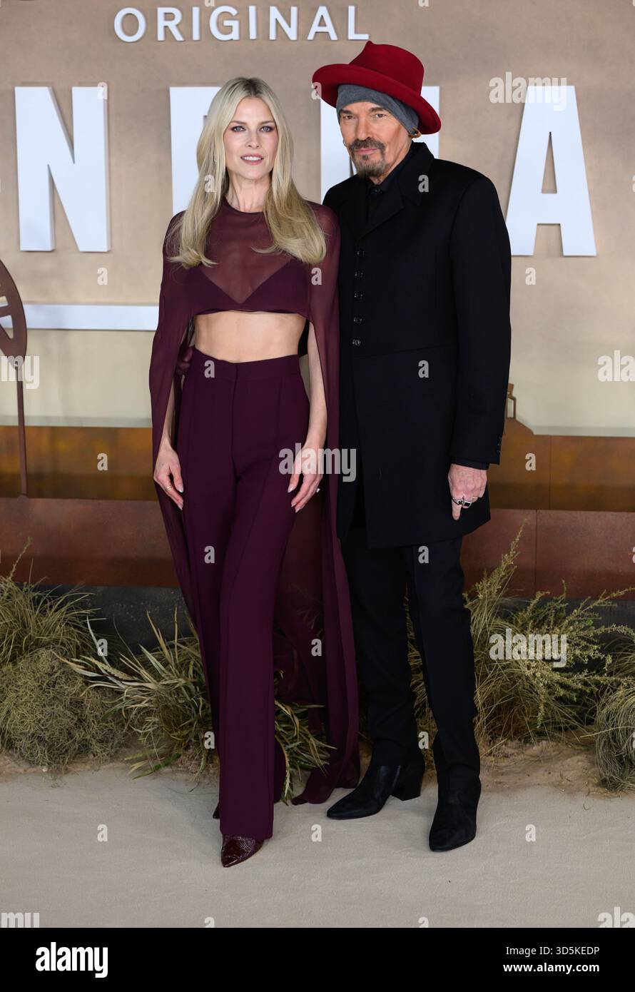 London, UK. November 16th, 2025. Billy Bob Thornton and Ali Larter ...