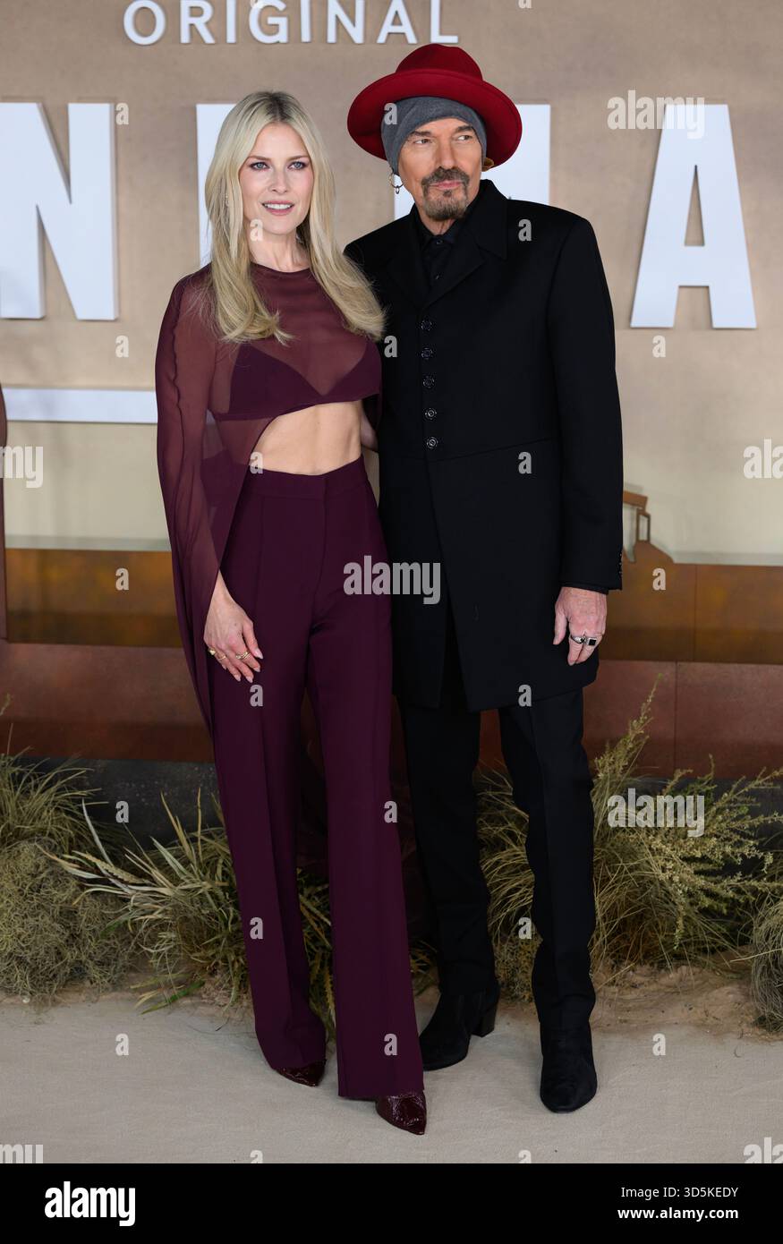 London, UK. November 16th, 2025. Billy Bob Thornton and Ali Larter ...