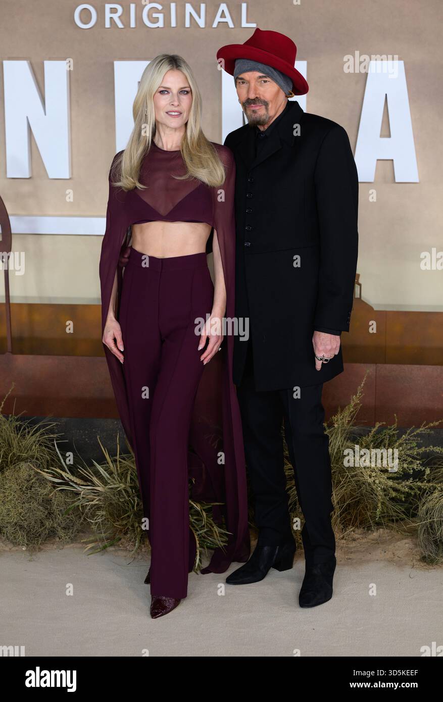 London, UK. November 16th, 2025. Billy Bob Thornton and Ali Larter ...
