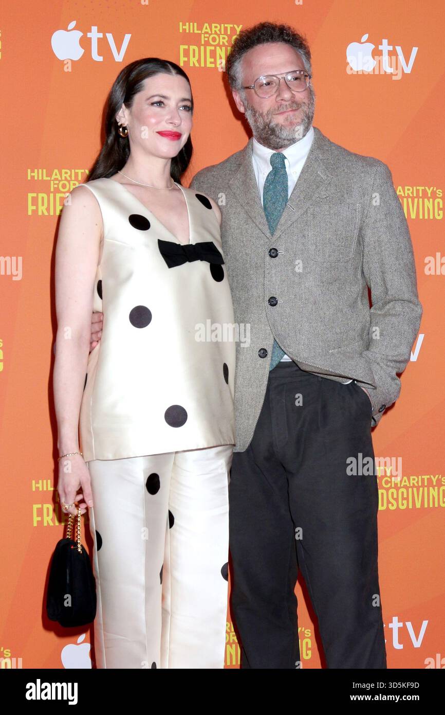 Lauren Miller Rogen, Seth Rogen at arrivals for Hilarity For Charity Friendsgiving Fundraiser ...