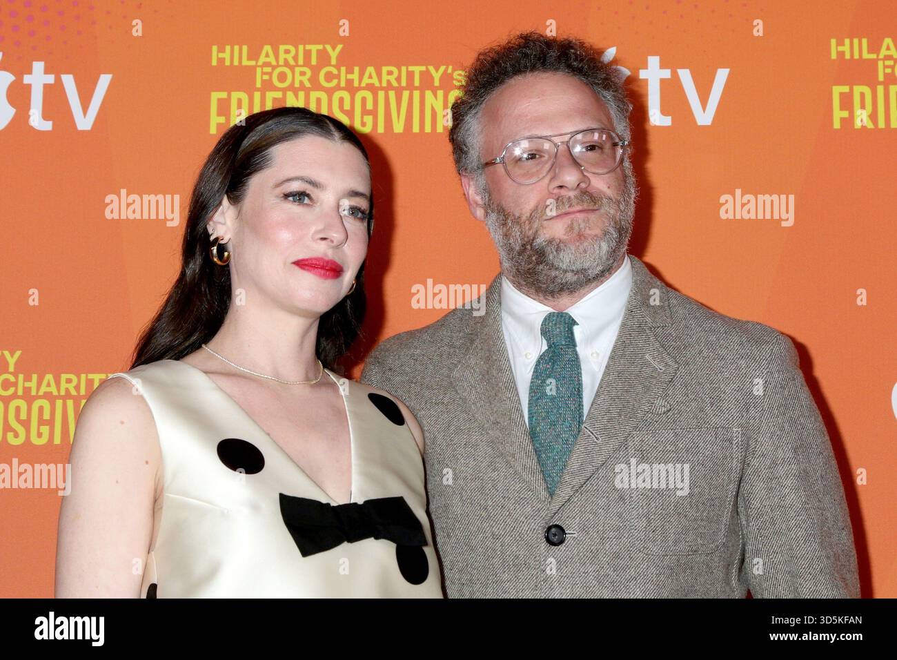 Lauren Miller Rogen, Seth Rogen at arrivals for Hilarity For Charity Friendsgiving Fundraiser ...