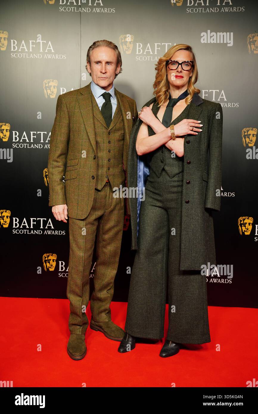 Cal MacAninch and Shauna MacDonald attend the British Academy of Film ...