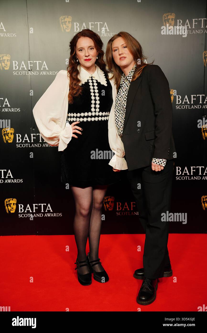 Jessica Hardwick and Hannah Jarrett Scott (right) attend the British ...