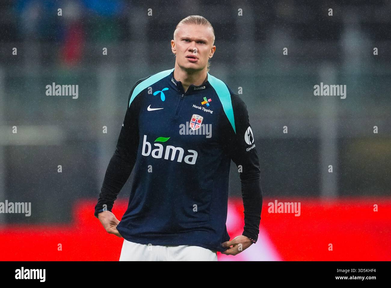 Milan, Italy 20251116. Norway's Erling Braut Haaland before the World ...