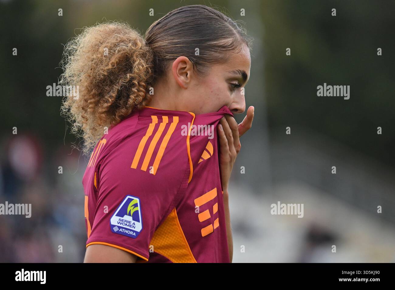 Alayah Pilgrim of AS Roma during the match Serie A Women's AS Roma v SS ...