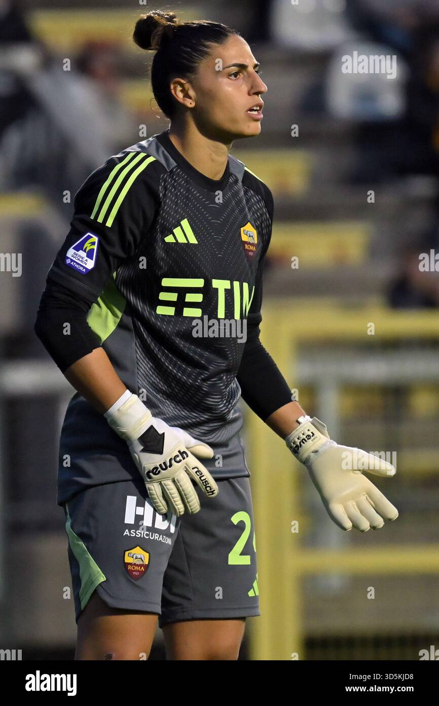 Rachele Baldi of AS Roma during the match Serie A Women's AS Roma v SS Lazio at The Fontane ...