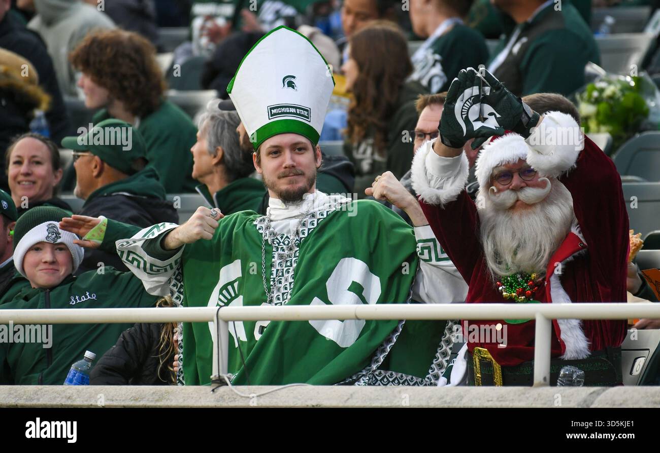 November 15, 2025: MSU fans showing support for their team as they ...