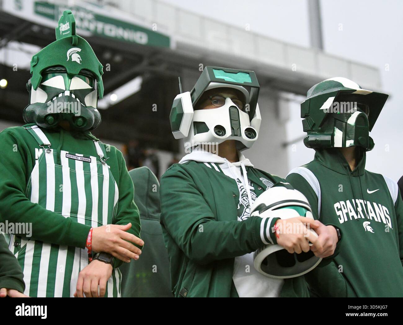 November 15, 2025: MSU Spartan fans watch as the Nittany Lions and MSU ...