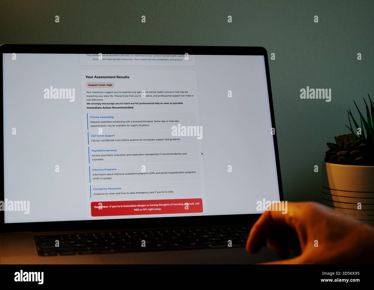 Middle Aged Man Taking Employee Assistance Plan Web Application ...