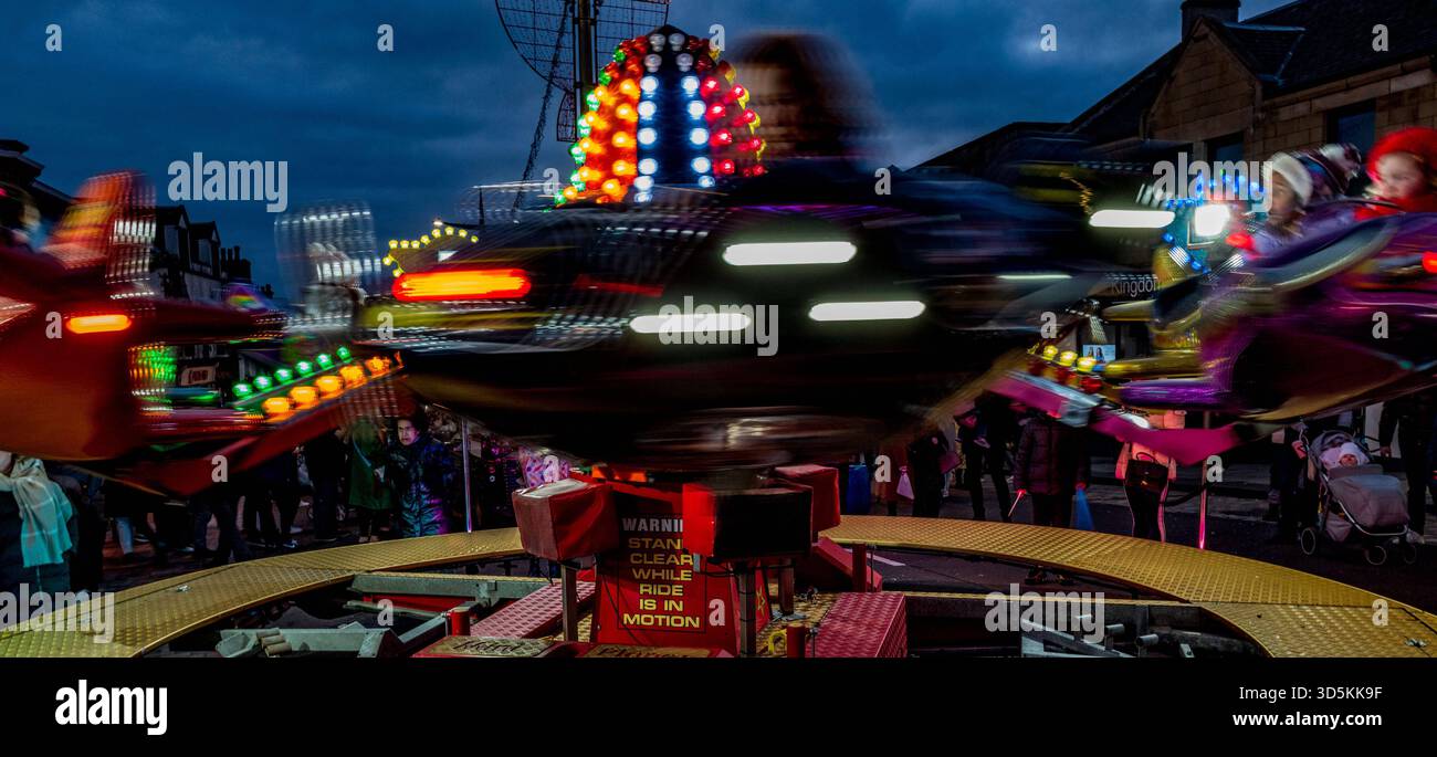UK: Christmas Street Market and Fun Fair in Lanark, Scotland on 15th ...