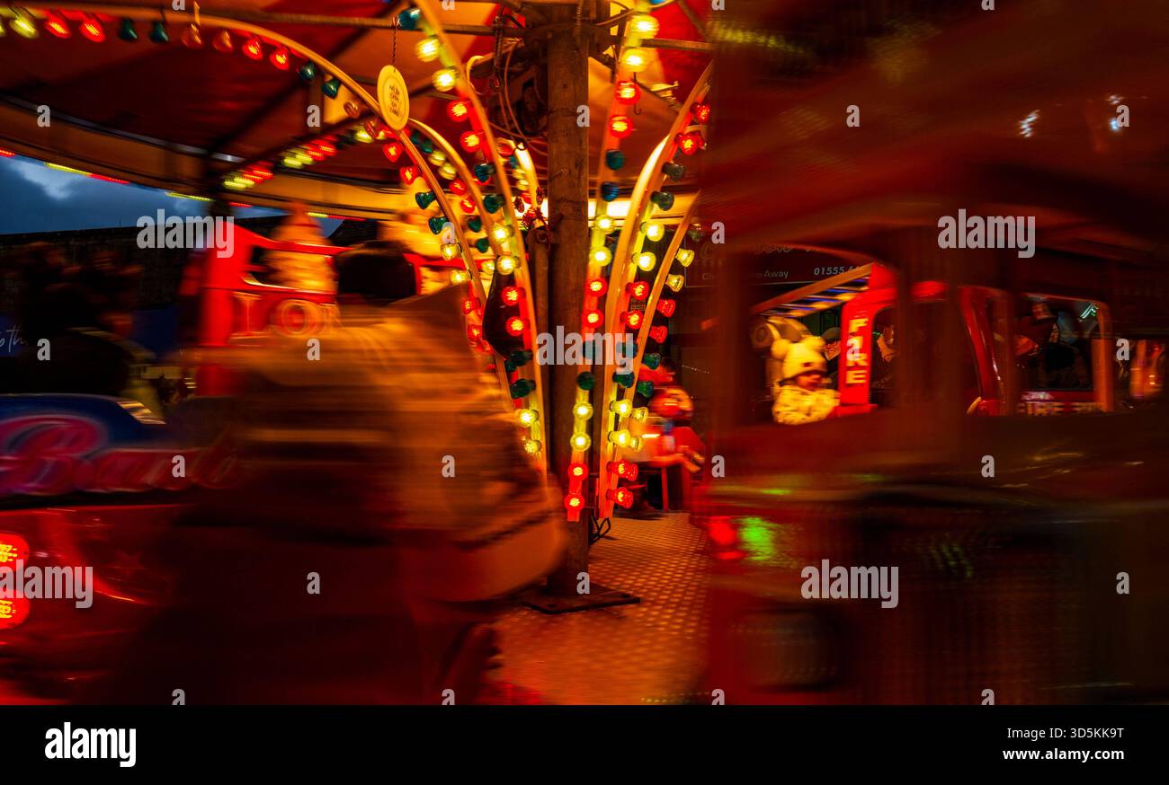 UK: Christmas Street Market and Fun Fair in Lanark, Scotland on 15th ...