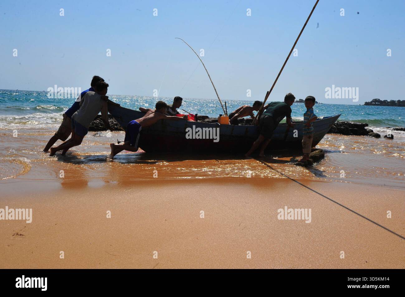 catching fish and fishery at the coast line of vietnam catching fish at ...