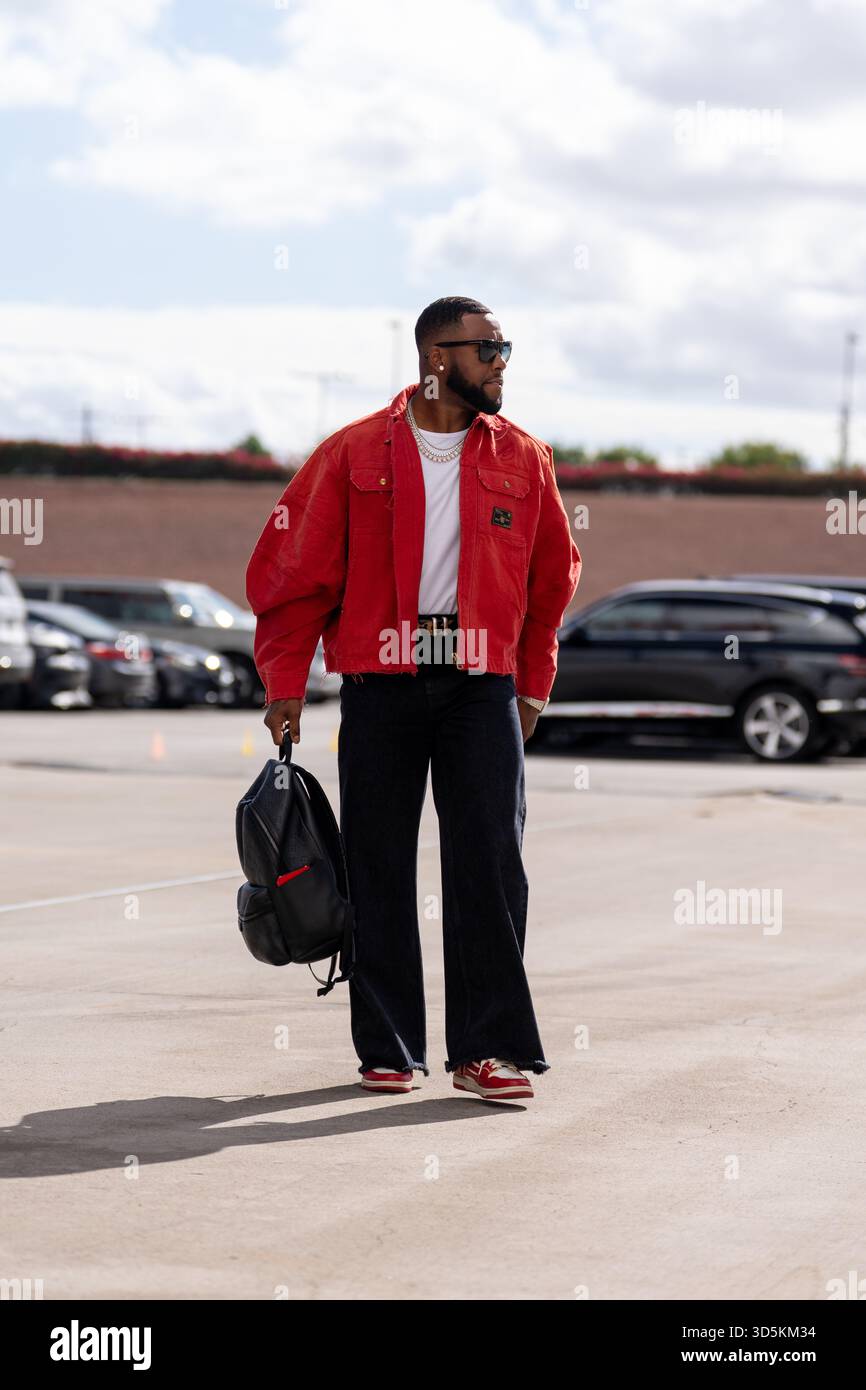 Arizona Cardinals safety Budda Baker arrives to State Farm Stadium ...