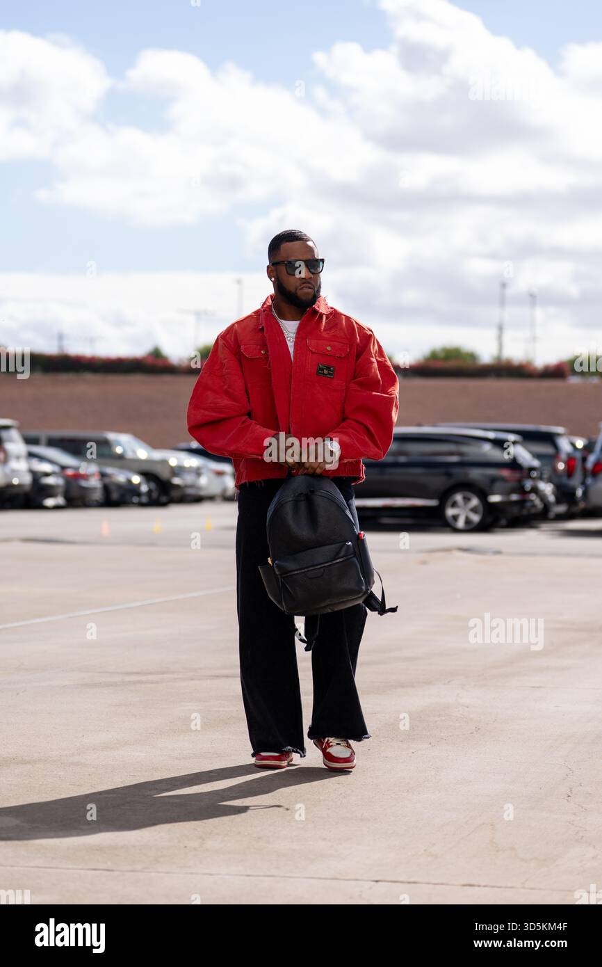 Arizona Cardinals safety Budda Baker arrives to State Farm Stadium ...